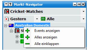 Markt-Navigator window floating, showing the right click Expand ...