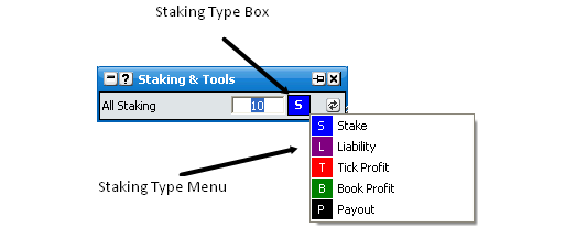 In the below examples it is assumed that the default stake box is set ...